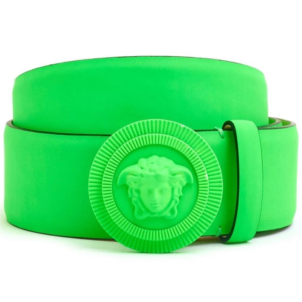 NEW 🎉 VERSACE La Medusa Coin Logo Highlighter Green … - Gem